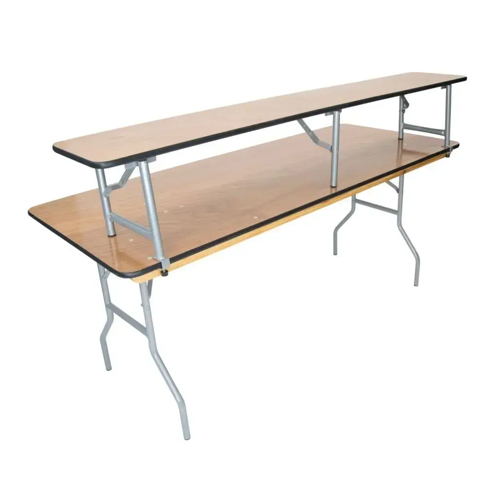 BAR TOP- Wood Folding Table (for 6' banquet table) | Reno-Tahoe Party ...