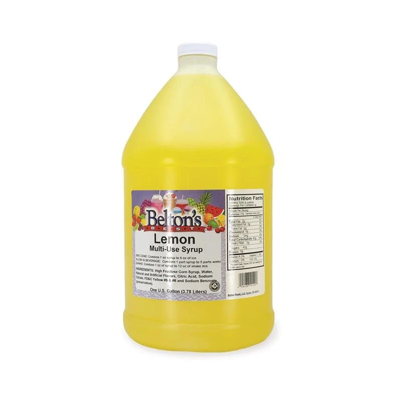 Lemon Gallon Slushy Machine Syrup/Drink Mix | Express Rental Service