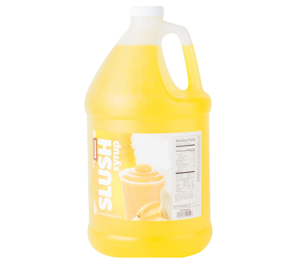 Banana Gallon Slushy Machine Syrup/Drink Mix | Express Rental Service