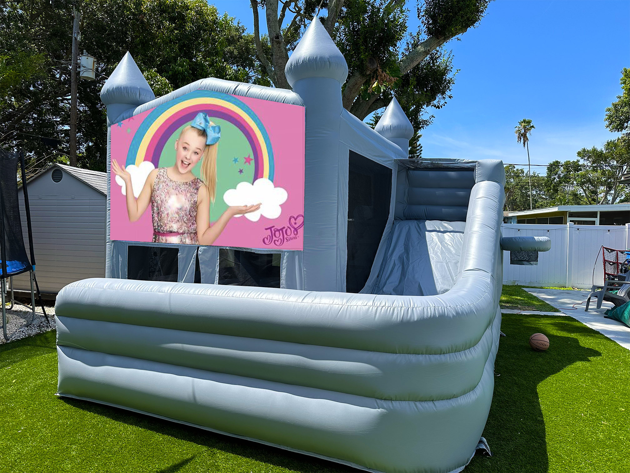 JoJo Siwa Bounce Slide (WET or DRY) 16 x 16 x 16 | Quality Bounce House
