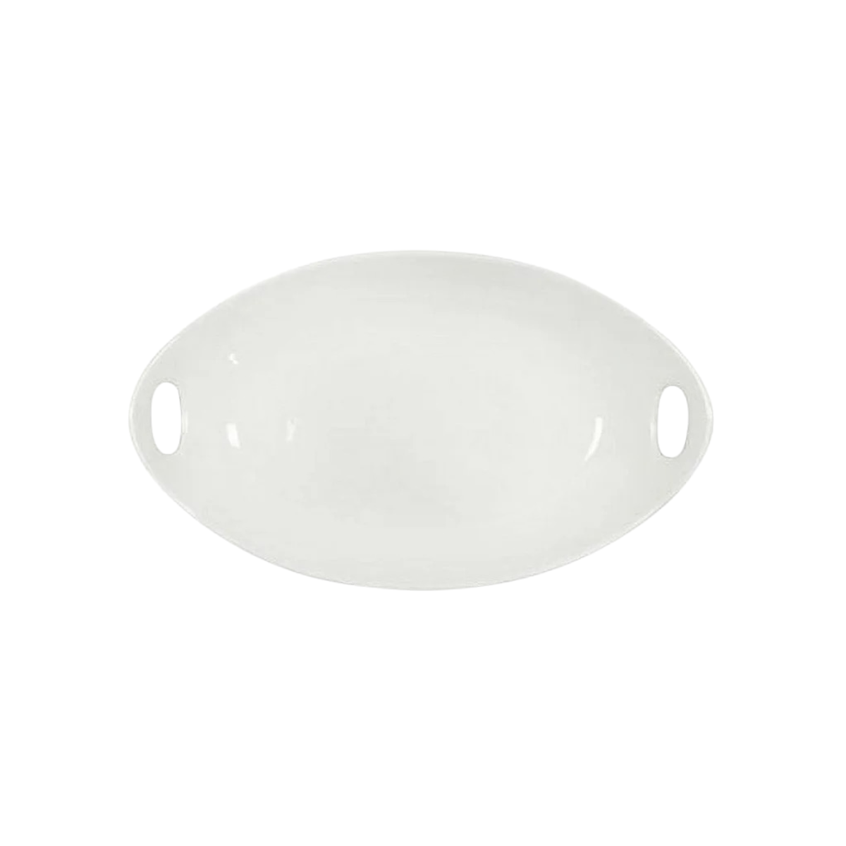 White Handle Oval Tray | Set Party Rentals Kosher Table Decor ...