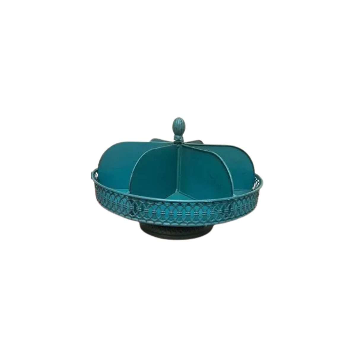 Aqua Sectional Serving Dish | Set Party Rentals Kosher Table Decor ...