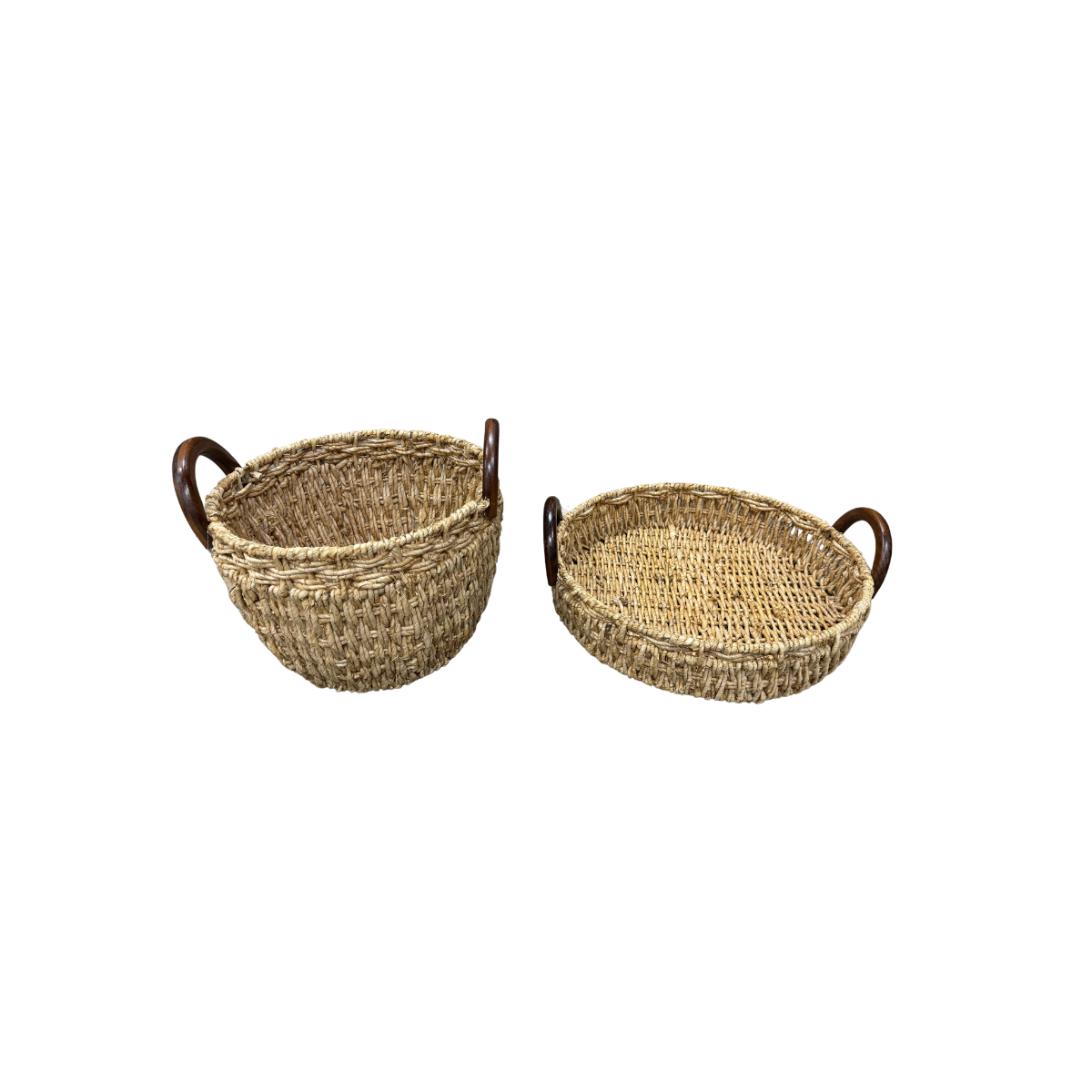 Woven Natural Basket | Set Party Rentals Kosher Table Decor ...