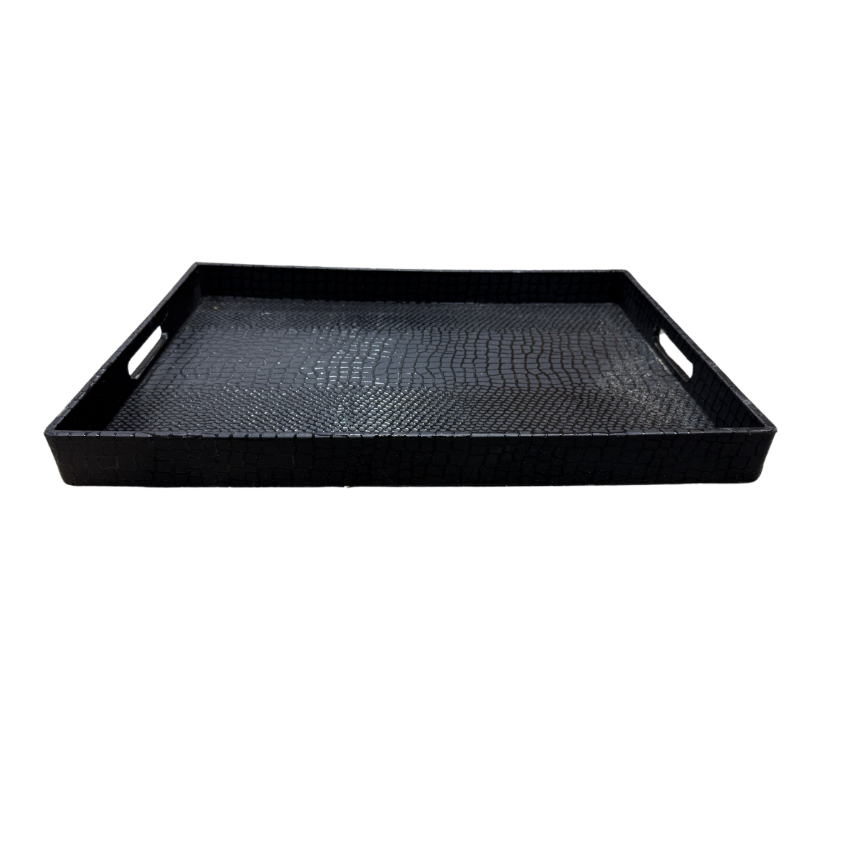Black Croc Tray | Set Party Rentals Kosher Table Decor & Tablescape ...