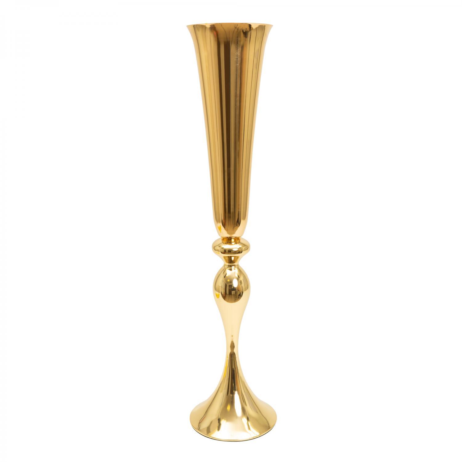 Gold Trumpet Vase 30' | Wedding, party and event rentals for every ...