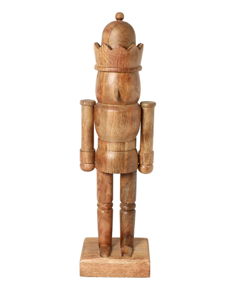 Natural Wood Nutcracker | Stylish Simple Decor Rentals for Any Occasion ...