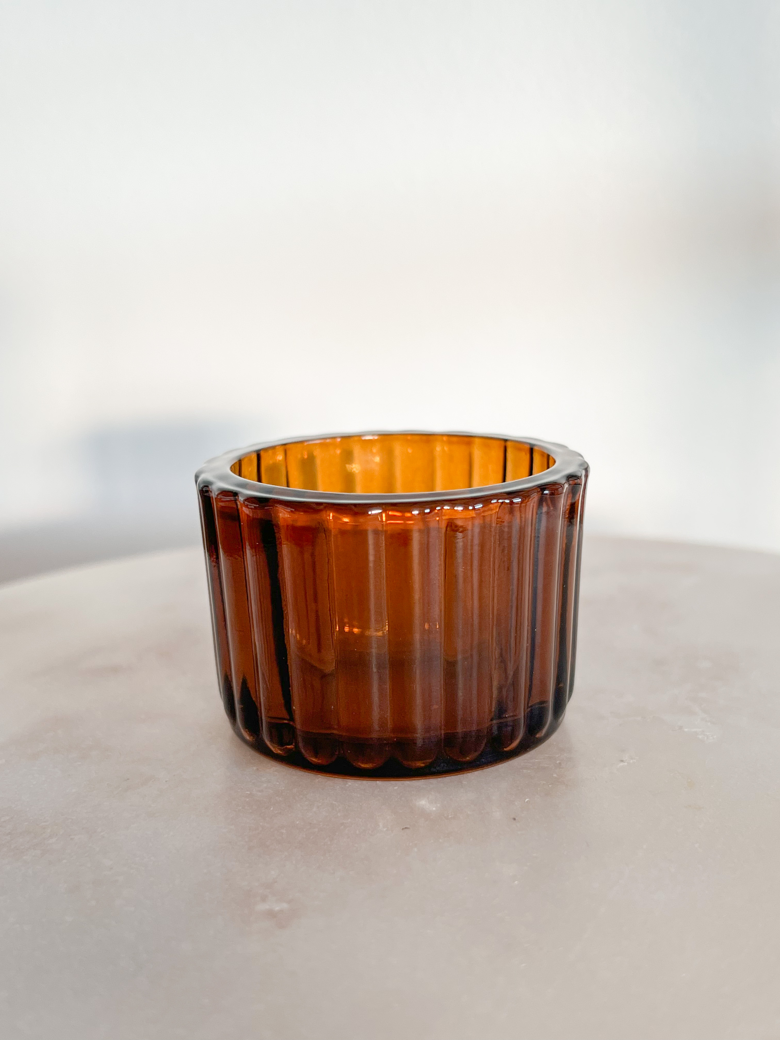 Amber Tea Candle Holder | Katsel Rentals