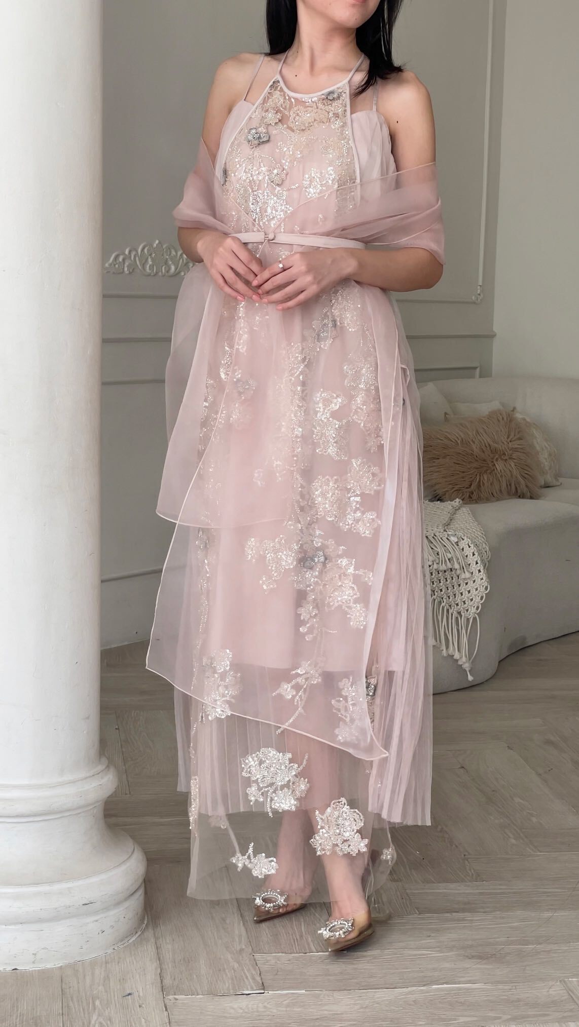 RENT/SEWA Touch Up Atelier - Elly Set in Soft Pink | Rent A Dress - Sewa Dress & Sewa Kebaya Online