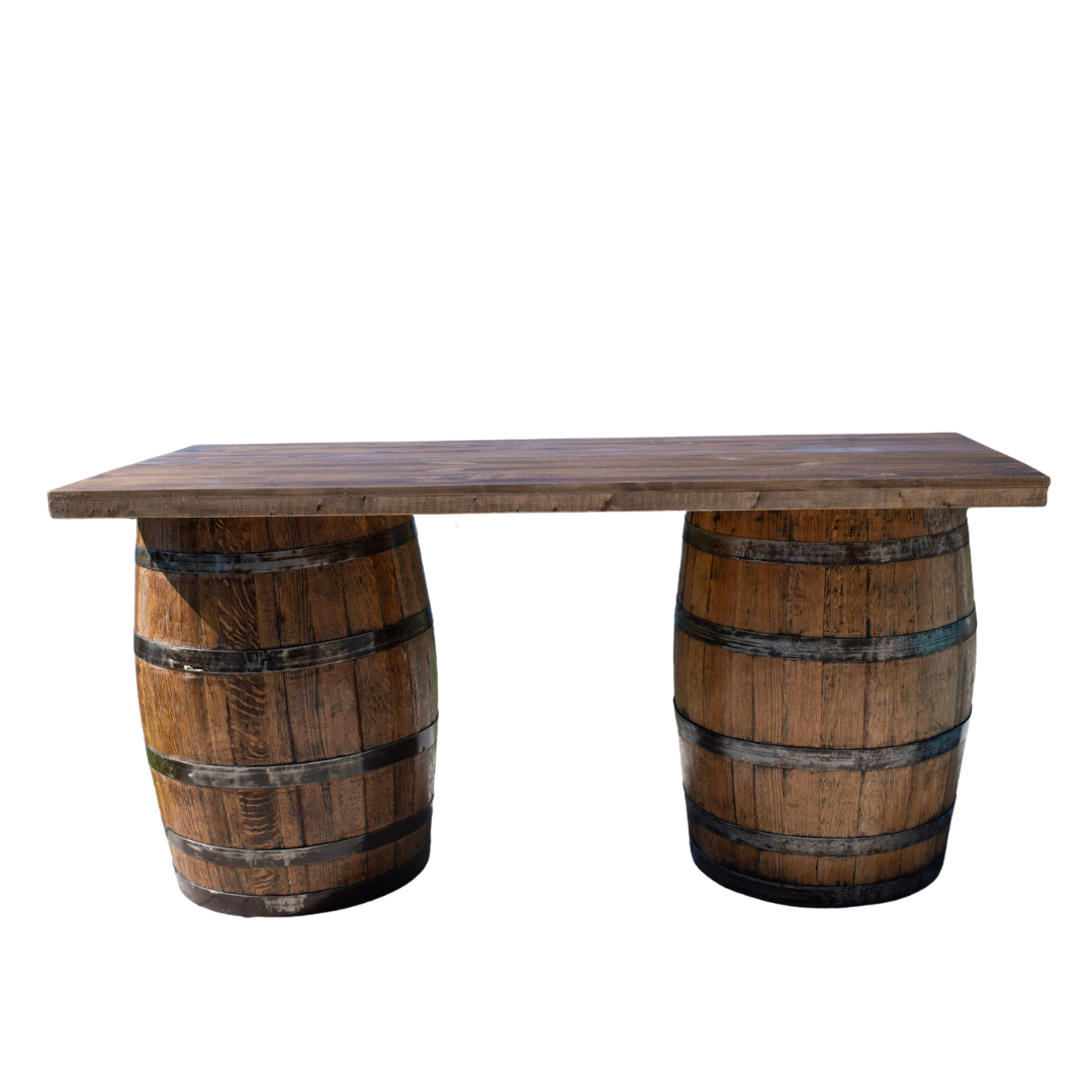 Whiskey Barrel Topper Bundle - 6ft | Rustic Decor Rentals - Beautiful ...