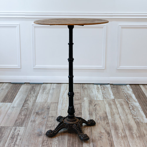 Cast Iron Bar Table with Timber Top | The Event Artists