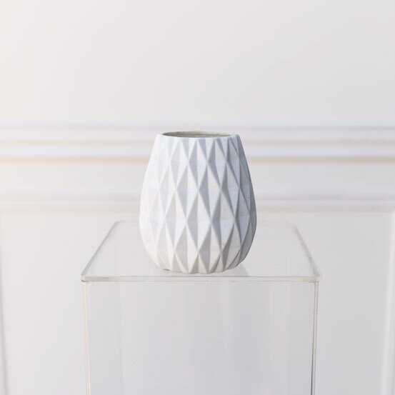 White Ceramic Vase - Large | The Event Artists