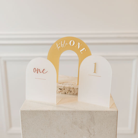 Standing Table Number – A5 | The Event Artists