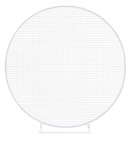 1.9m Round White Mesh Backdrop Hire | Event Hire Brisbane | Party ...