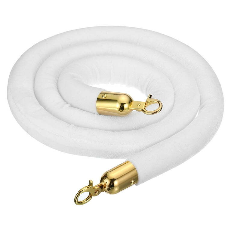 White Velvet Cord Bollard Rope Hire | Event Hire Brisbane | Party ...