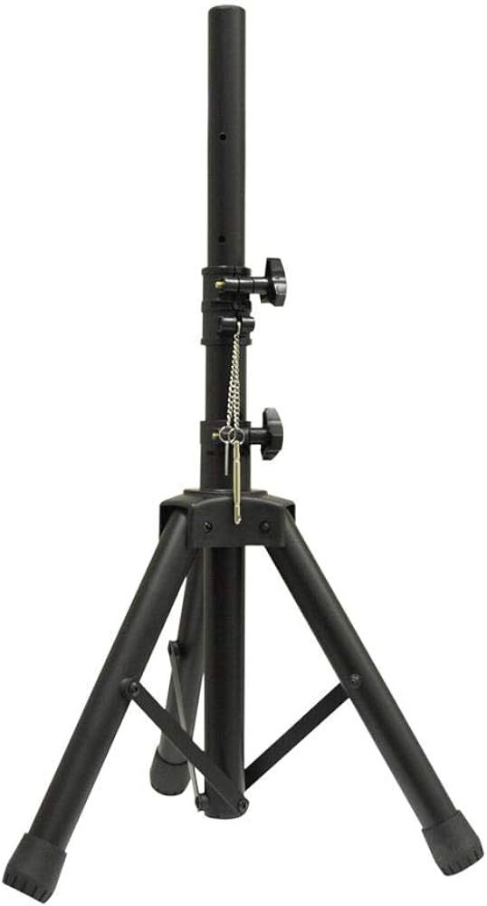 NJS 35 mm Short Adjustable Aluminium Black PA Speaker Stand | PA hire ...
