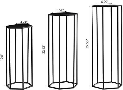 Black Hexagon Stand (R) | The Luxe Rental Collective