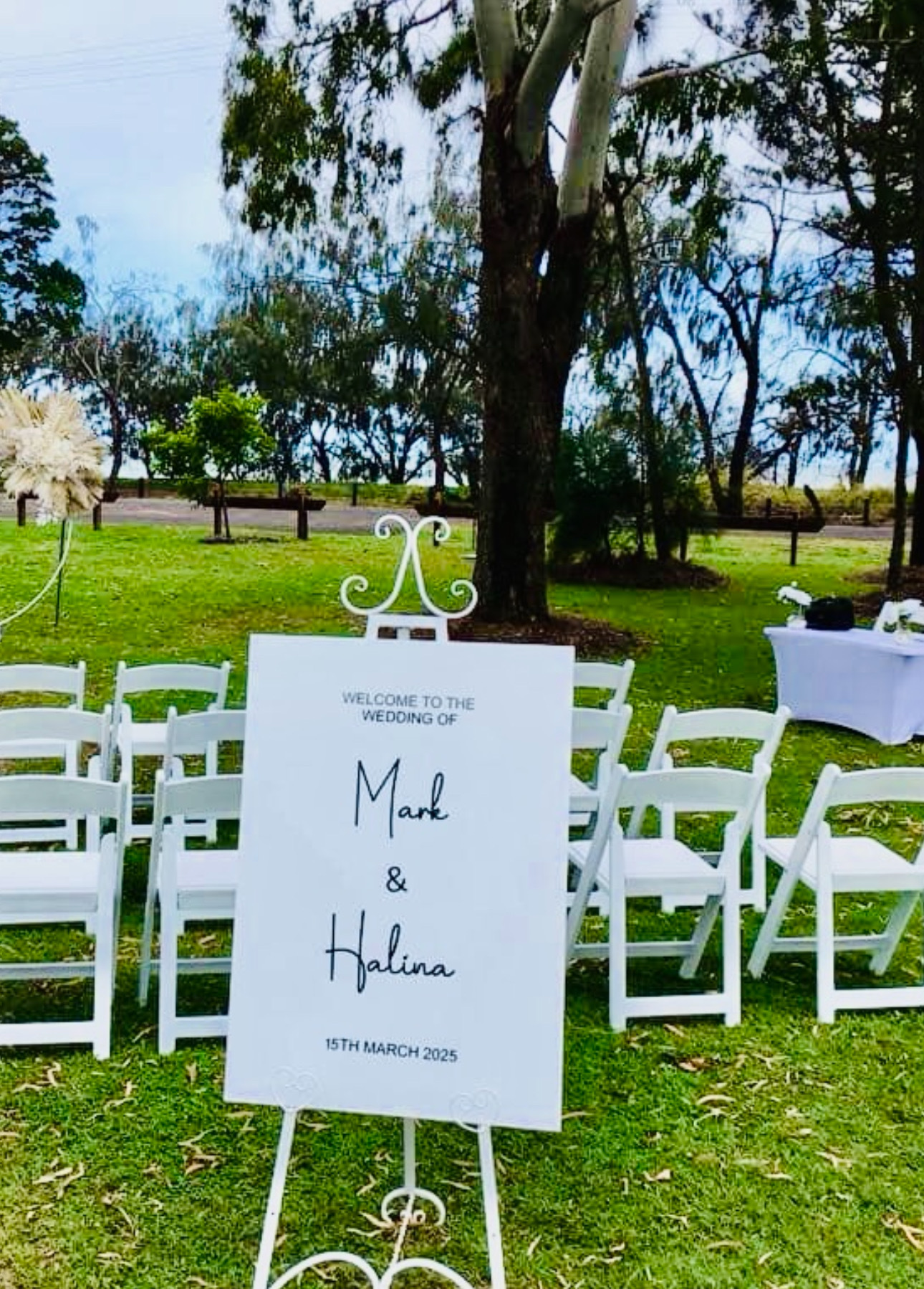 A1 Custom Sign & Easel | My Blooming Party - Hire | Noosa, Gympie ...