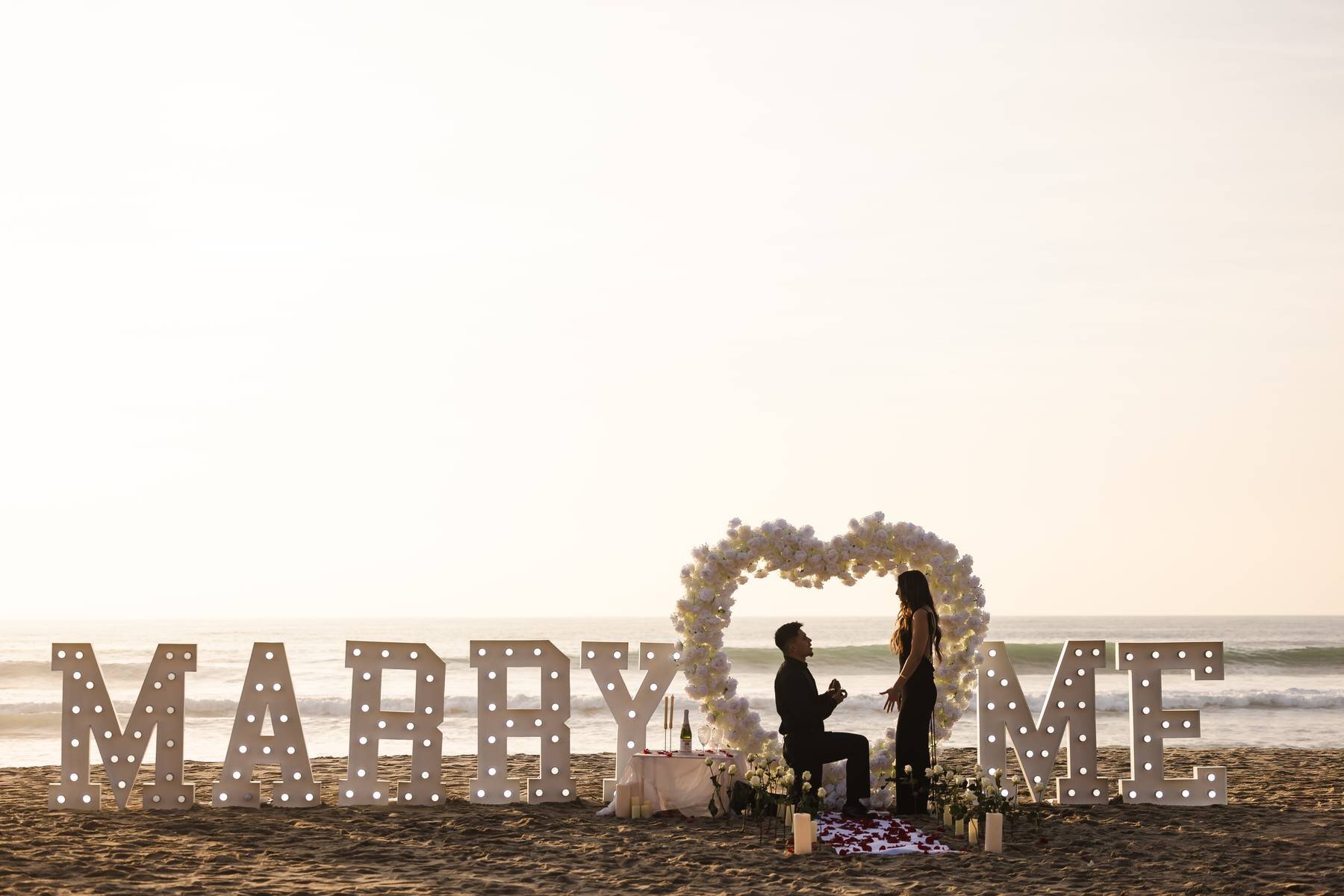 Rose Heart “Marry Me” Package | Baja Party Rentals: The Ultimate One-Stop Shop for All Your ...