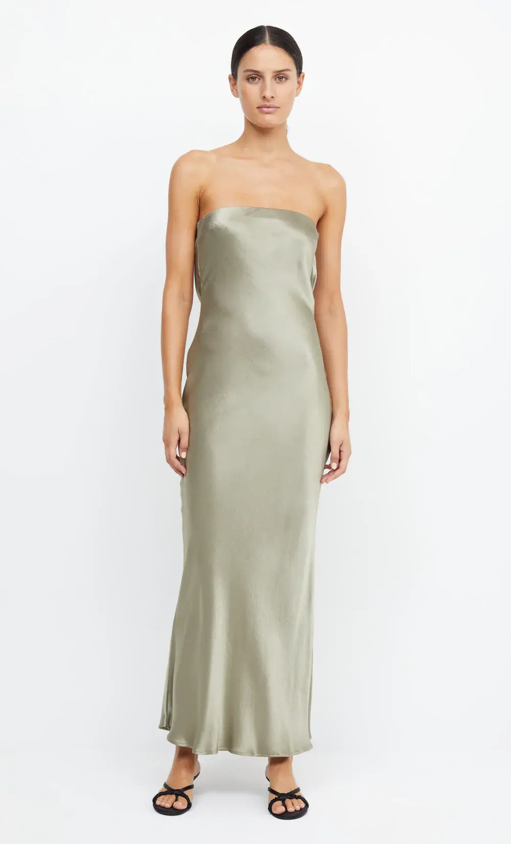 Beck + Bridge Moondance Strapless Gown in Sage | Muse