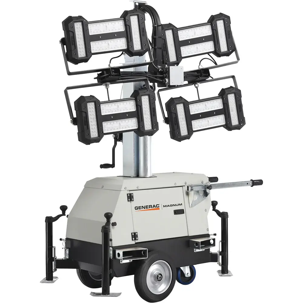 Portable LED Light Tower, Electric Powered | TX Rental Guy
