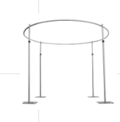 4 Post Canopy Round | #1 DFW Luxury Wedding and Event Rentals Company