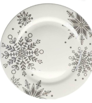 Snowflake Dinner Plate | #1 DFW Luxury Wedding and Event Rentals Company