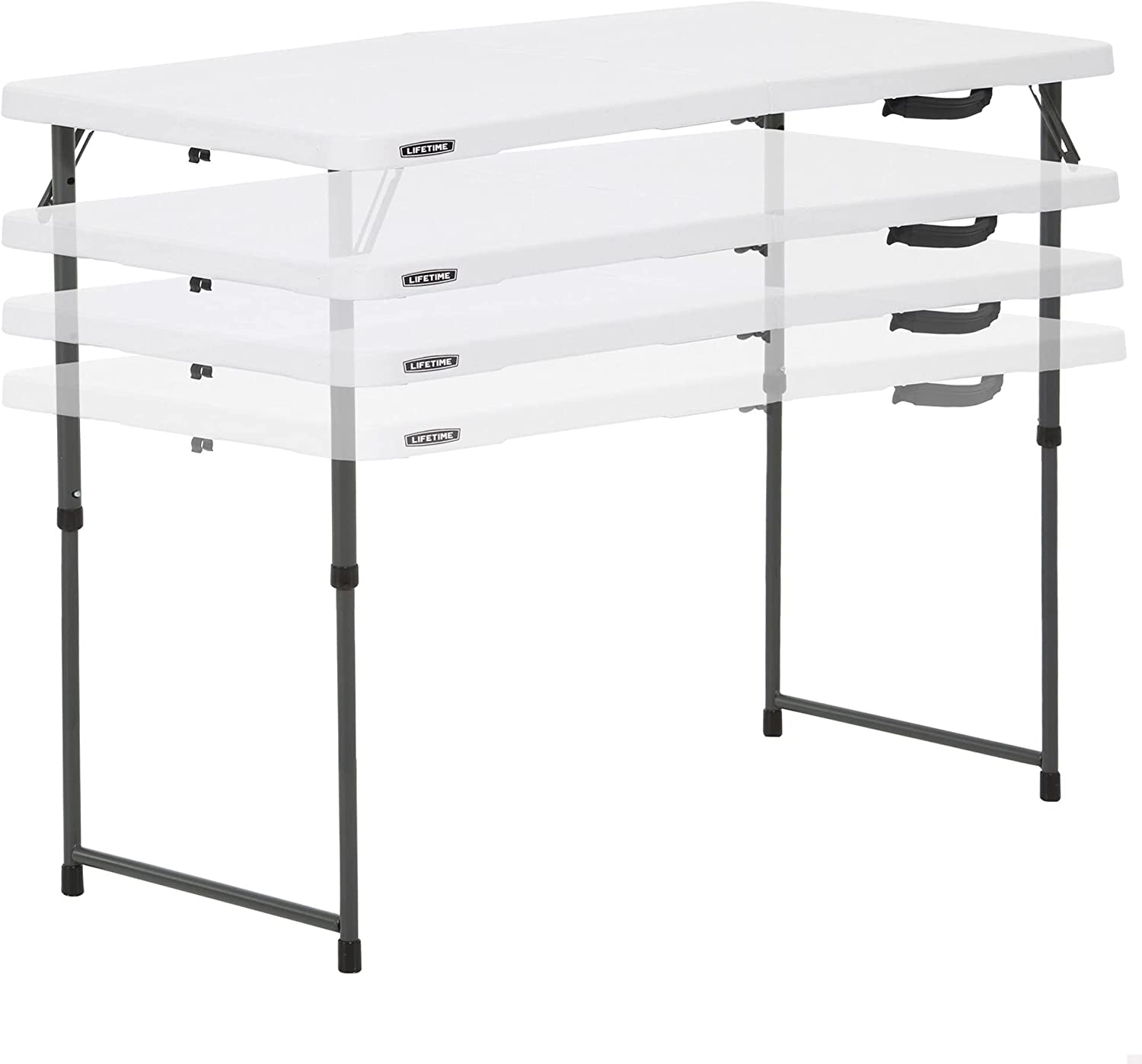48in Height-Adjustable Lifetime Table Rental | Versatile & Durable ...