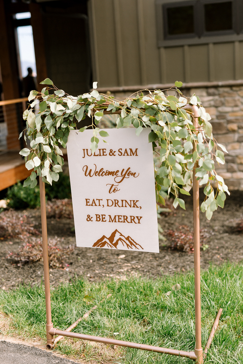 Copper Sign Holder | Something Borrowed