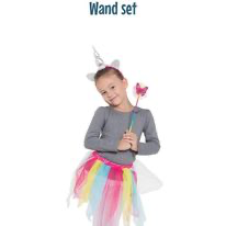 DC09 - UNICORN SKIRT, HEADRESS & WAND | Debbie's Costume Hire