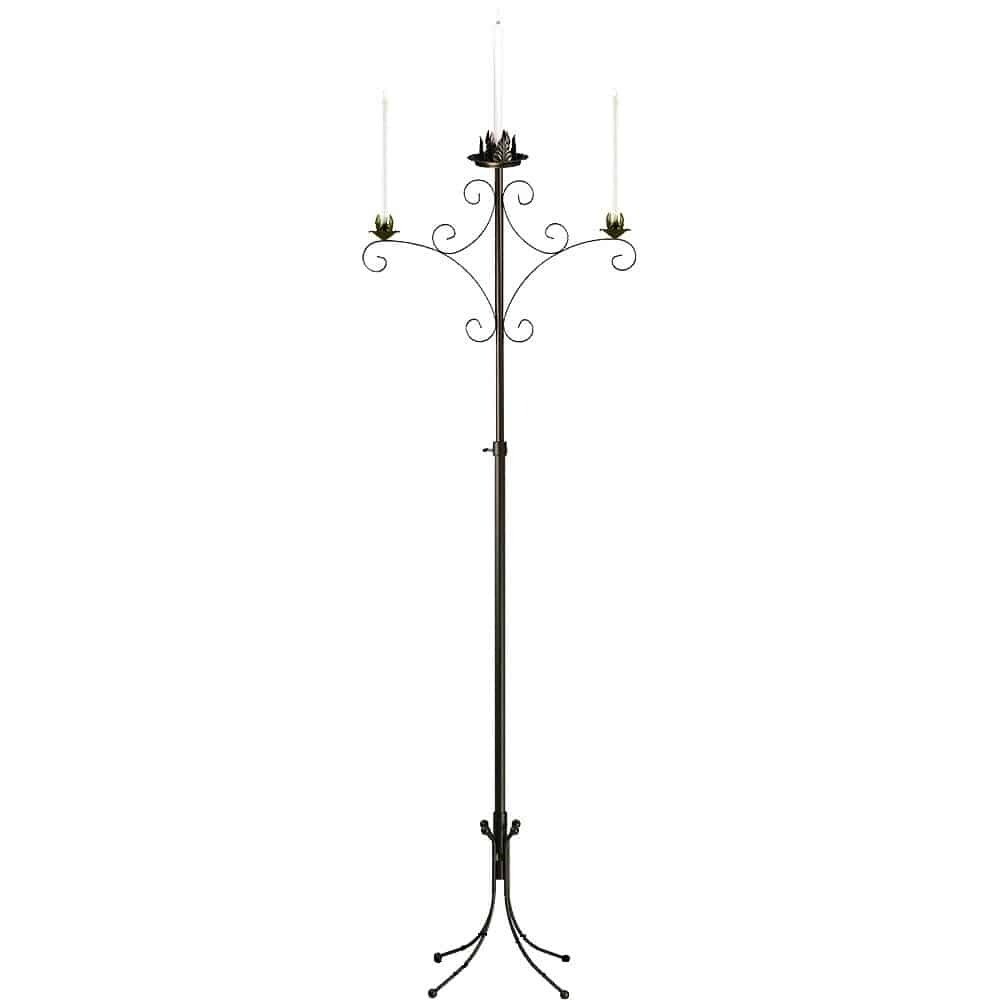 White Iron Unity Candle - Candelabra | Handy Man Rentals Corinth MS
