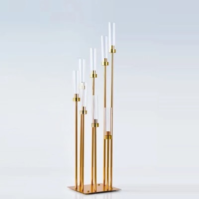 Gold 8 Arm Candelabra | Alluring Design Store | Luxury Wedding & Event ...