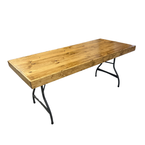 Wooden Table Top (Top Only for 6 foot tables) | BisMan Party Rentals