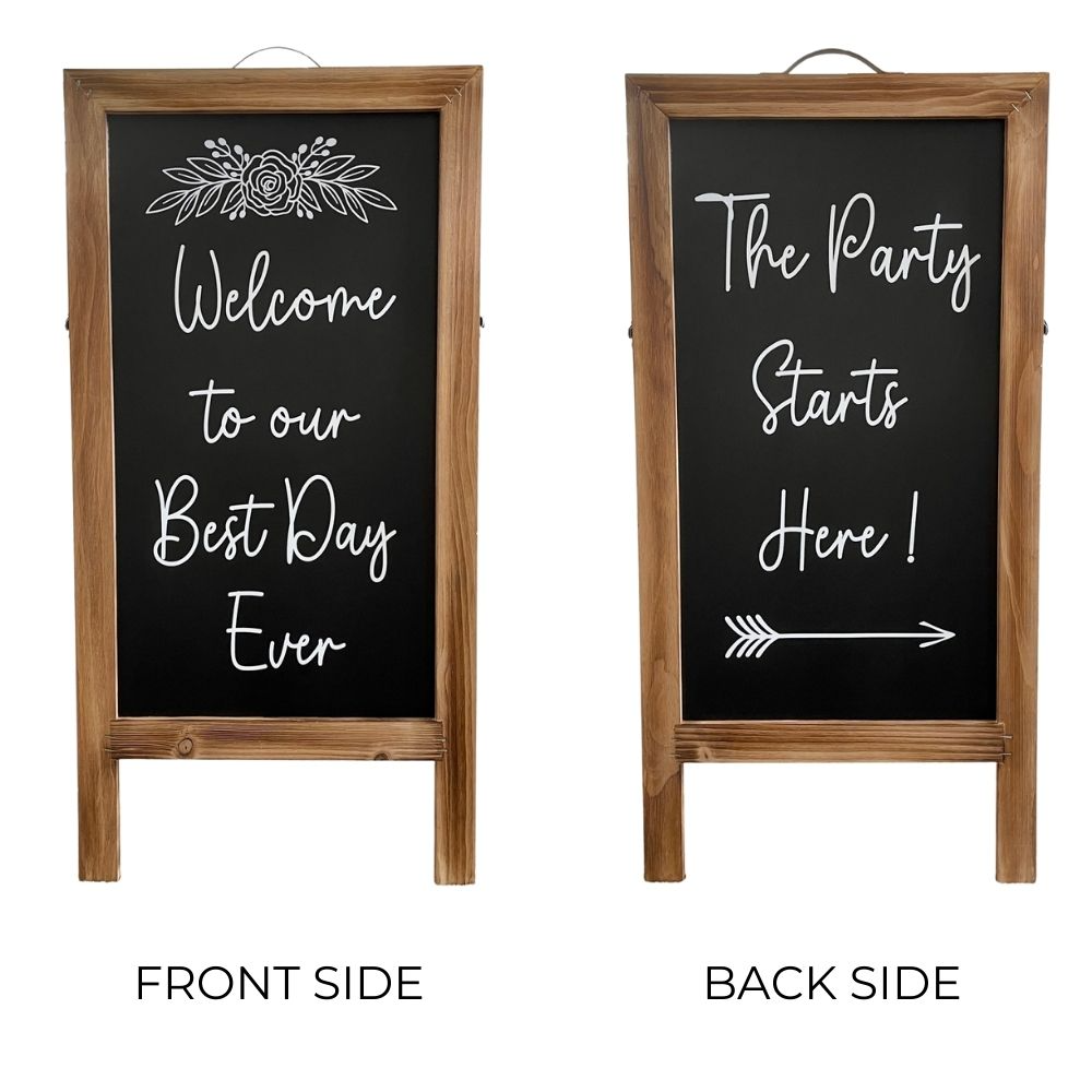 Welcome/Party Double Sided Sign | BOXWOOD EVENTS LTD.