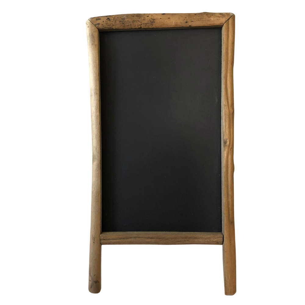 Self Standing Chalkboard Sign - Rustic Wood Frame | BOXWOOD EVENTS LTD.