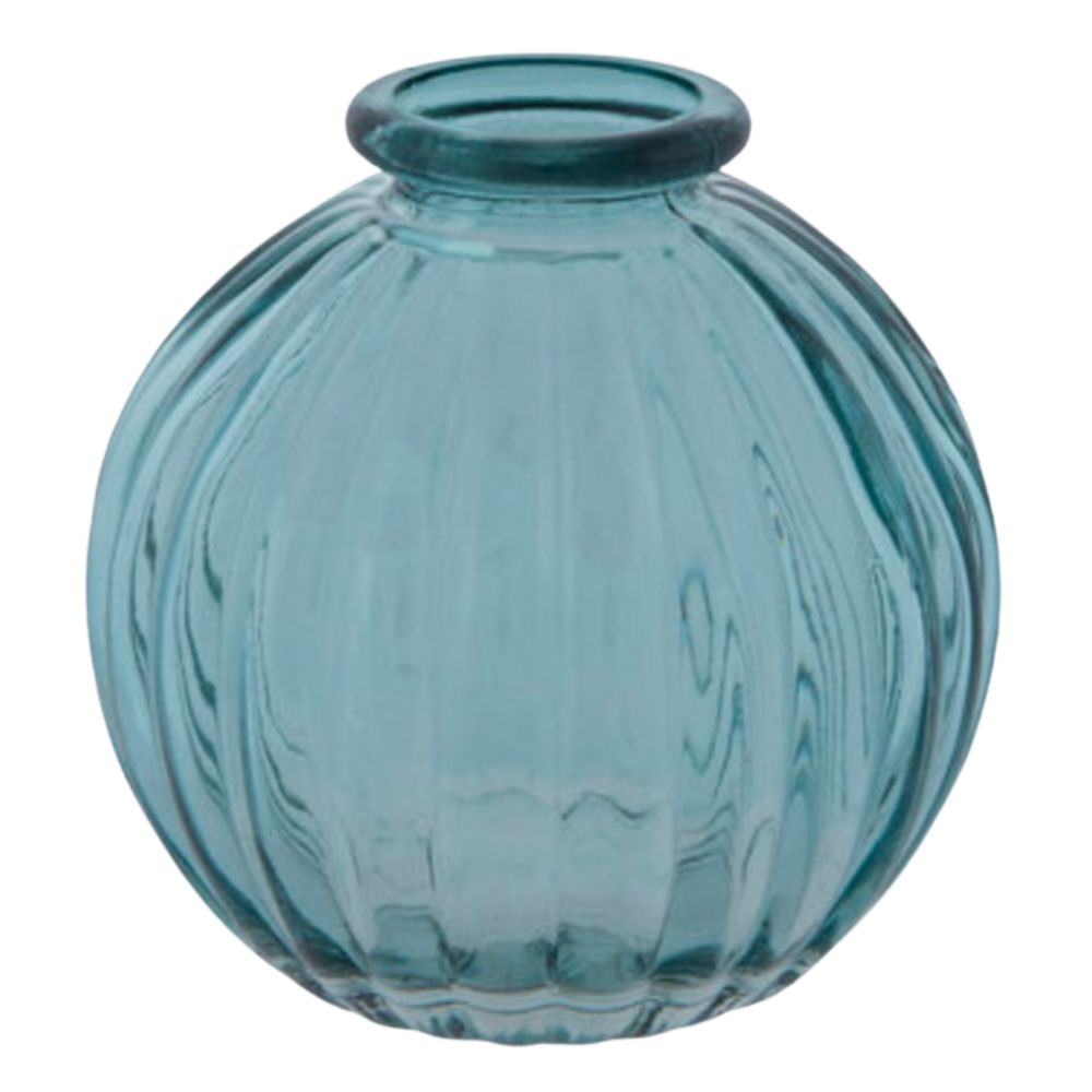 Blue Round Glass Vases | BOXWOOD EVENTS LTD.