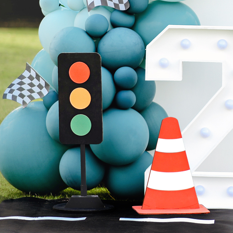 Racing Car Theme Traffic Light and Traffic Cone Kit | Fari Arts