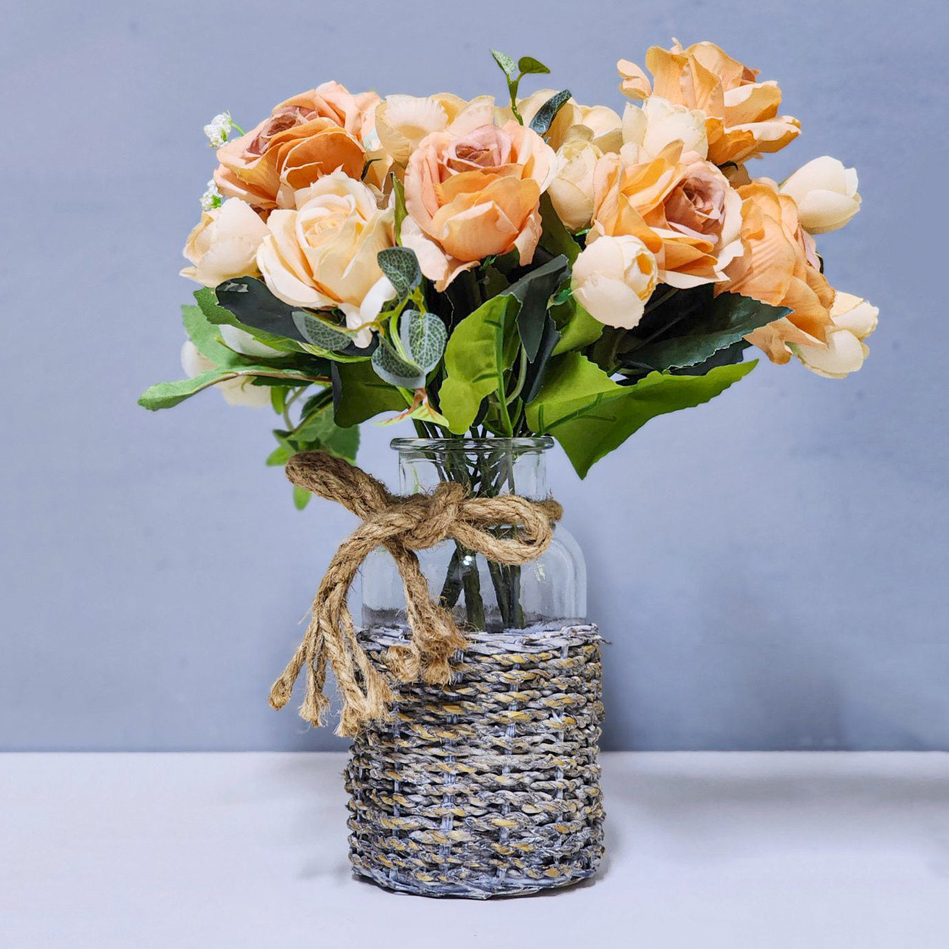 Glass Bottle Rustic Centerpieces Jar | Fari Arts