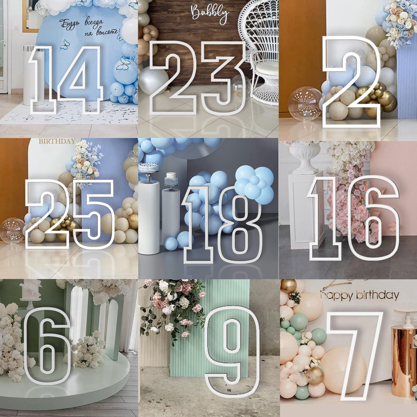 Hollow Wooden Numbers | Fari Arts