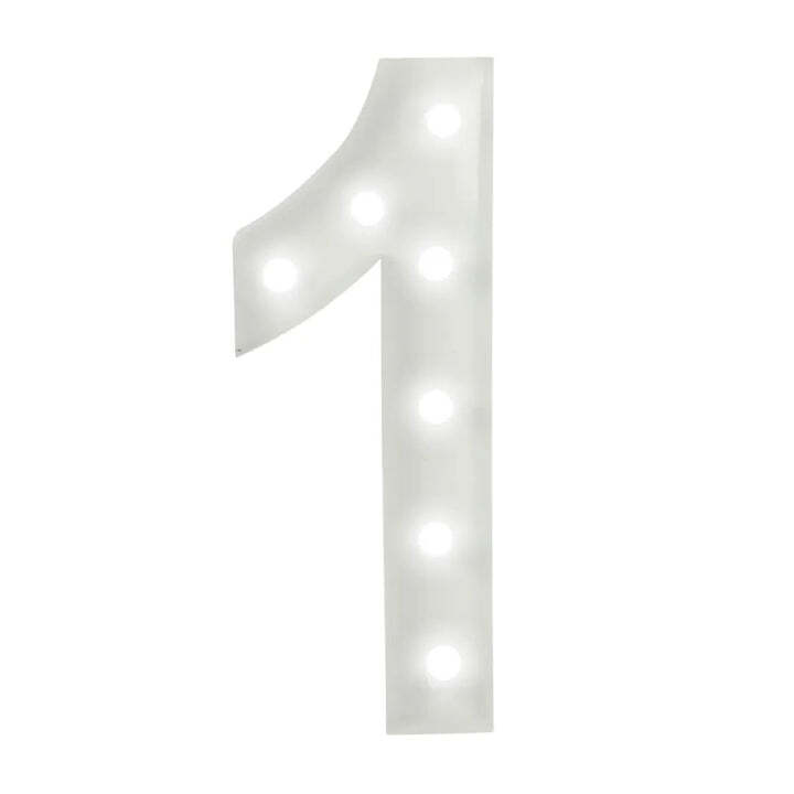 4 ft Marquee number with lights | All City Party Rental