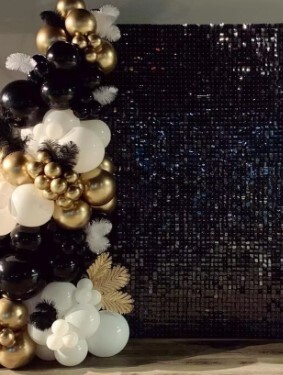 Mirror Black Sequin Wall Backdrop | Hire in Bristol | Enchanted ...