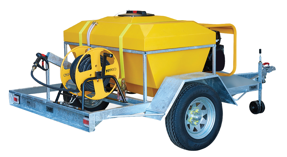 Trailerised Petrol Powered Water Blaster | Oxford Hire Limited