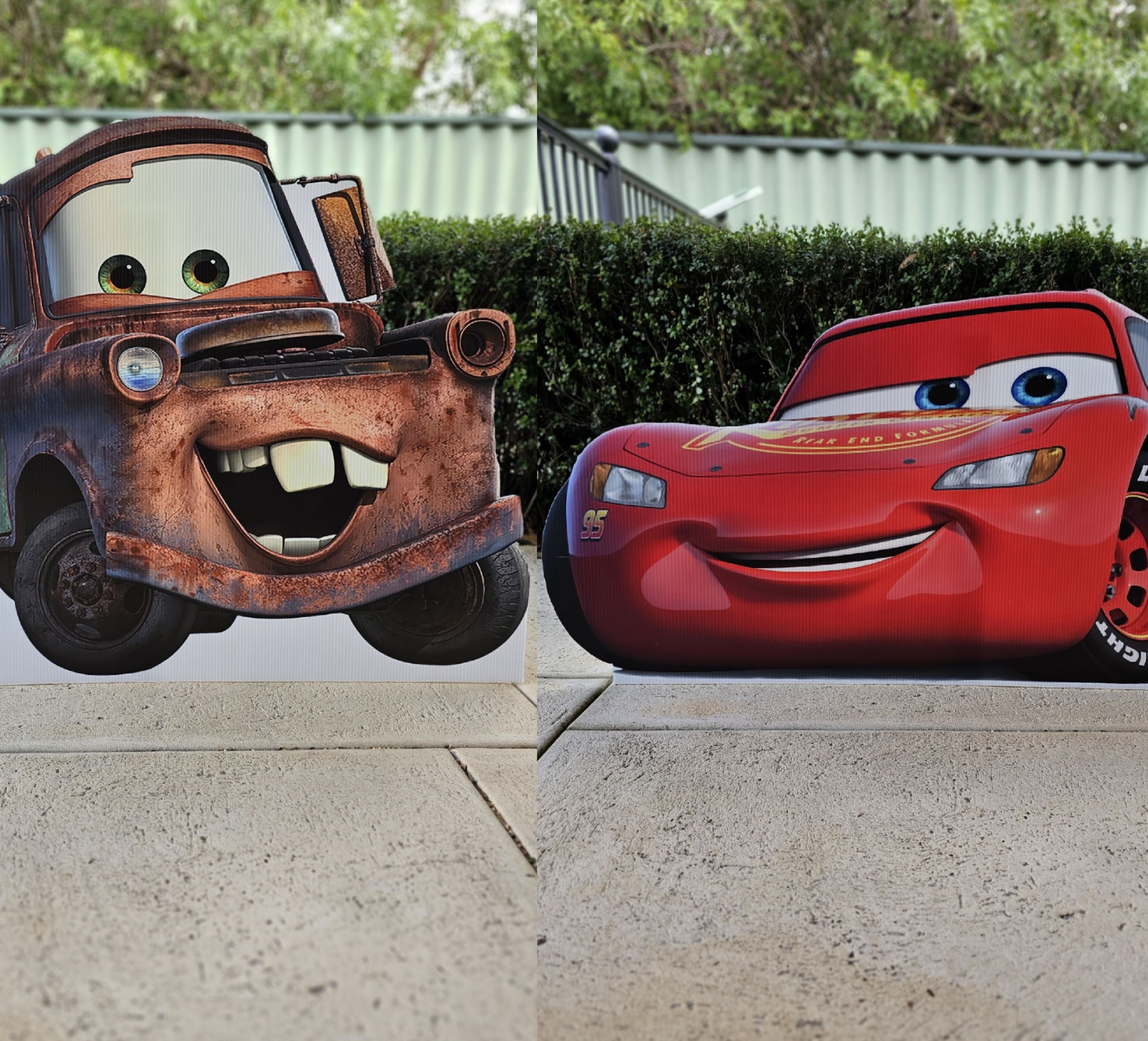 Cars Cut Out Bundle Hire | Avon Party Hire Northam Toodyay